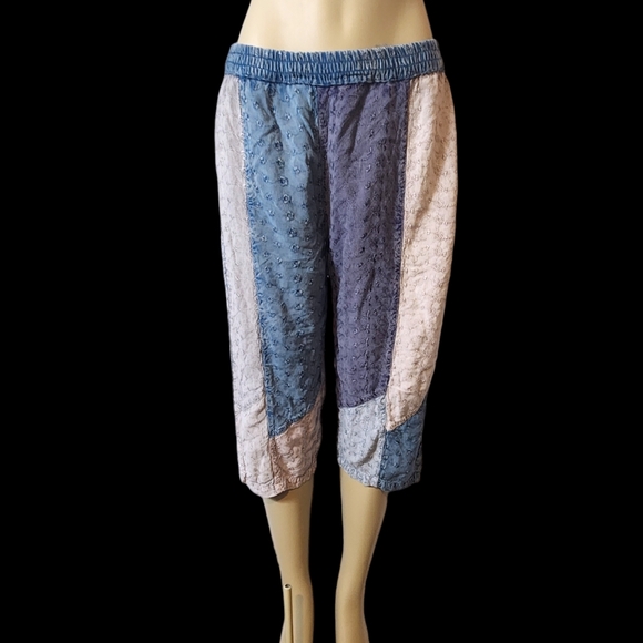 Sacred Threads | Pants & Jumpsuits | Vintage 9s Patchwork Capris | Poshmark